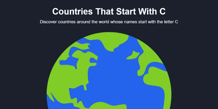Countries That Start with C